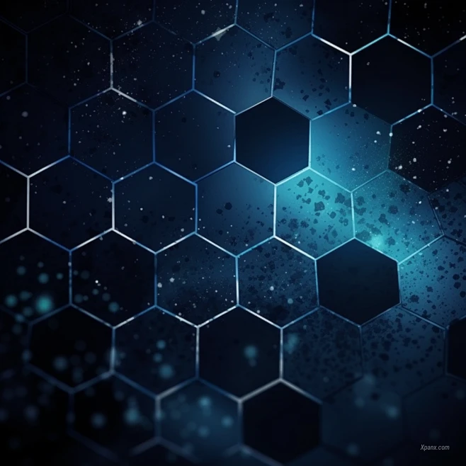 AI绘画_Prompts_ai-gfx-bhc_dark_blue_abstract_backgrounds_with_hexagons ...