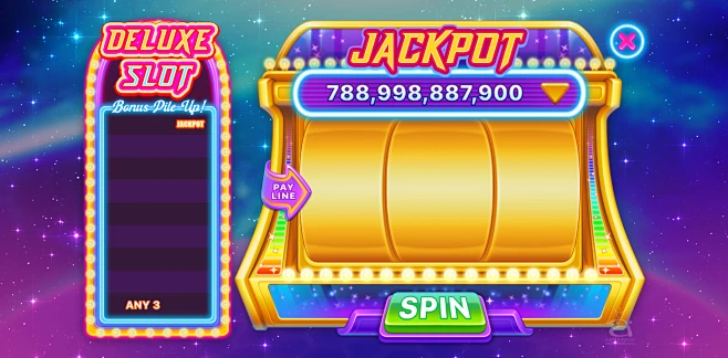 UI Space slot machine-花瓣网