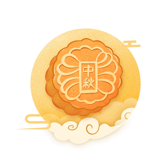 中秋节icon插画_墨鱼酱-YING__插画师作品_涂鸦王国gracg.com-花瓣网