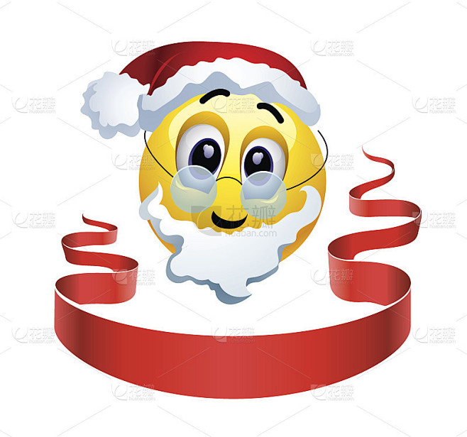 Smiley装扮成Santa claus