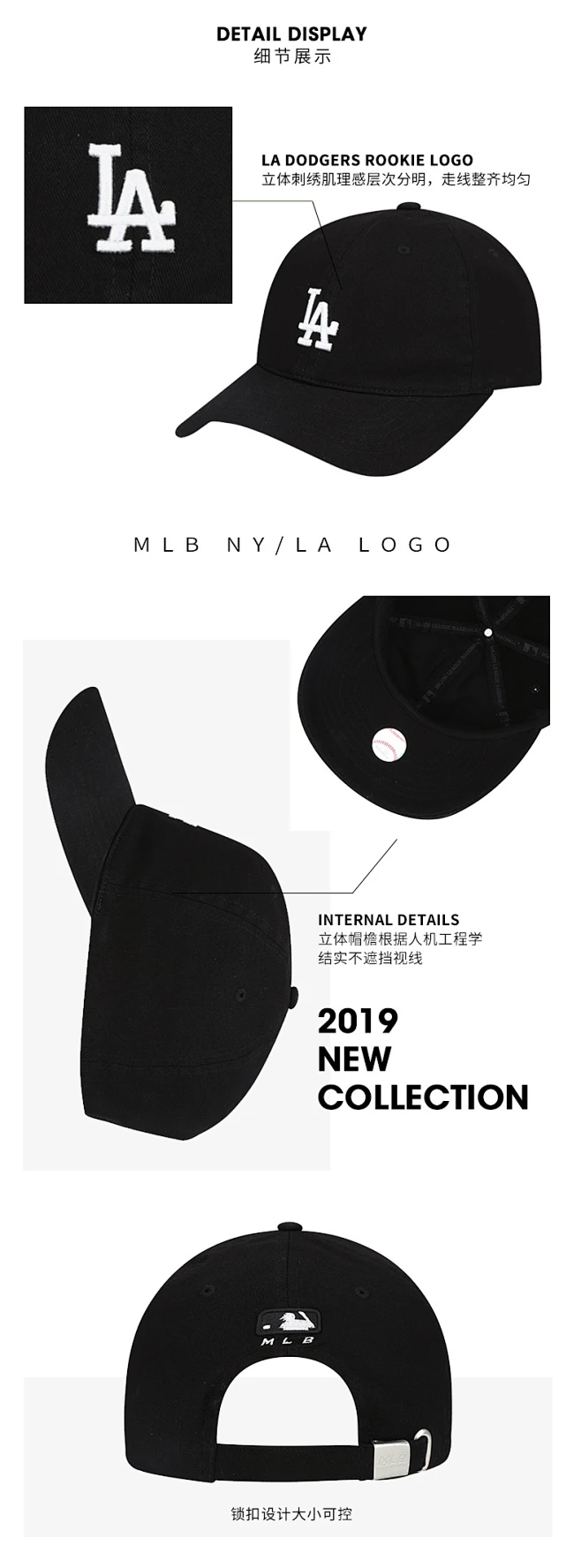 MLB官方 男女帽子NYLA棒球帽复古LOGO运动休闲鸭舌帽CP77/66-tmall.com天猫-花瓣网