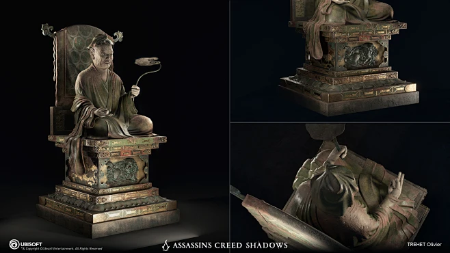 Assassin's Creed_SHADOWS_Statues-花瓣网