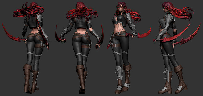 Katarina League of Legends Fanart-花瓣网