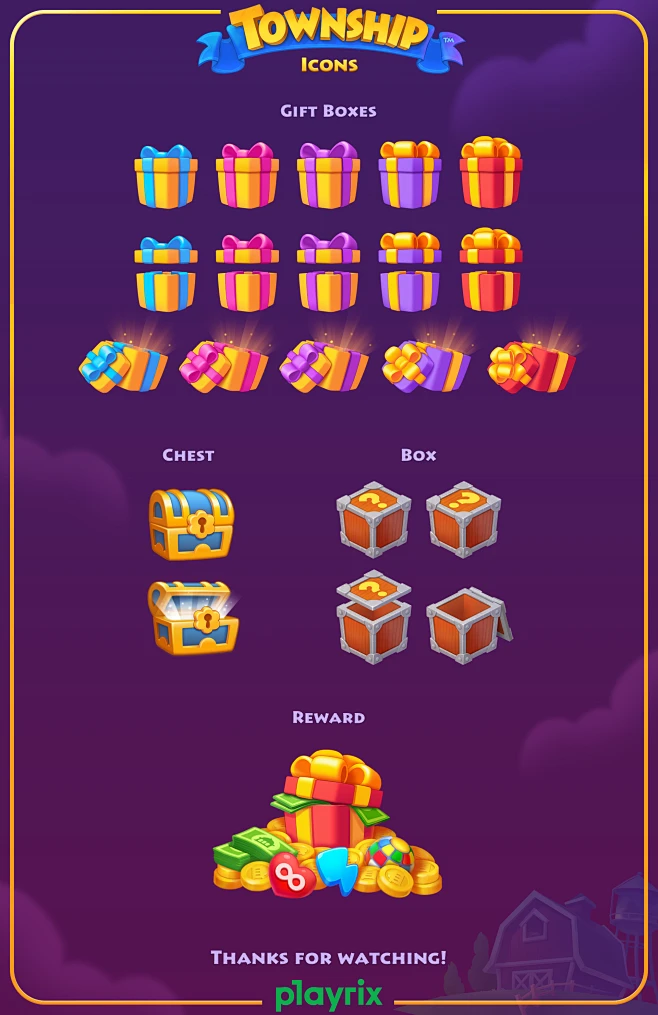 Icons for Township (Playrix)-花瓣网