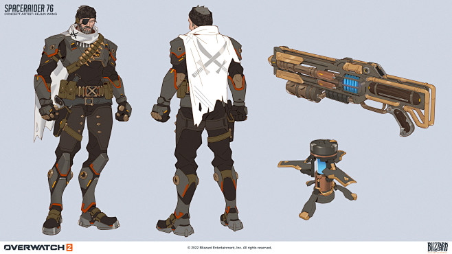 Overwatch 2: Space Raider 76 / Cassidy concept