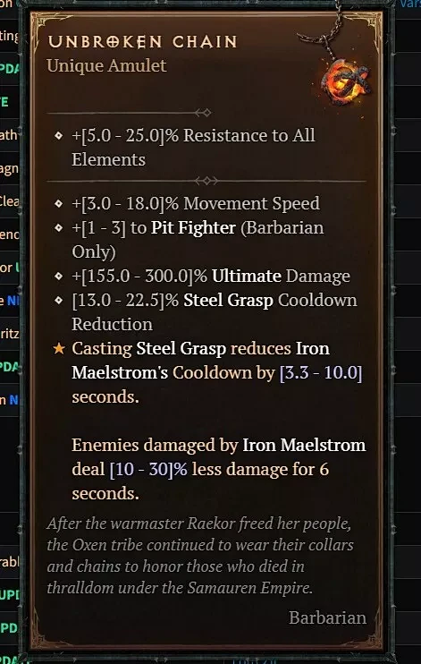 DIABLO 4 ⚔️ BARBARIAN UNIQUE ITEM ⚔️ SEASON 5 ⚔️ RAZORPLATE ⚔️RAMALADNI ...