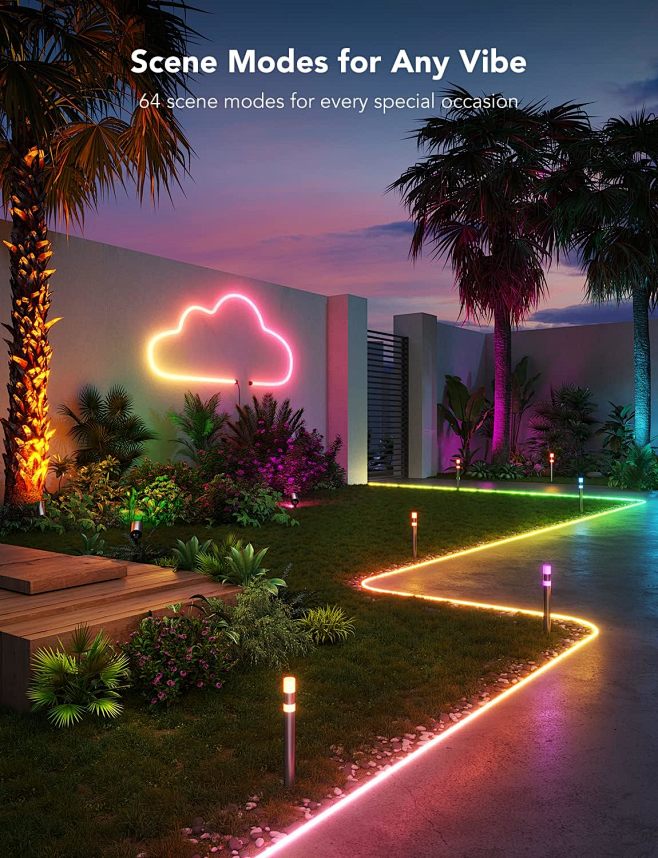 Amazon.com: Govee Outdoor Neon Rope Lights, 32.8ft RGBIC IP67 ...