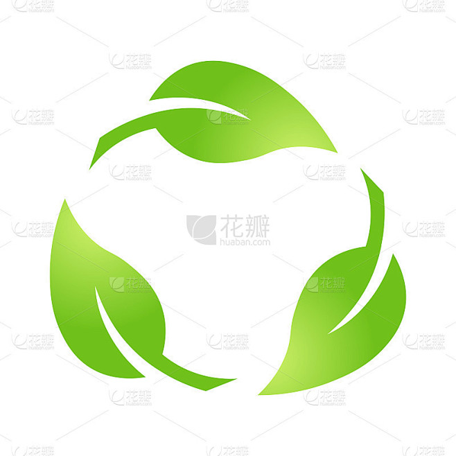 生态绿叶图标生物自然绿色生态标志的网络和商业素材-花瓣网