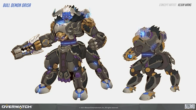 Overwatch: Bull Demon Orisa , Kejun Wang : Bull Demon Orisa skin ...