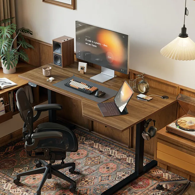 Amazon.com: Agilestic Electric Standing Desk, L-Shaped 55 Inches Height ...