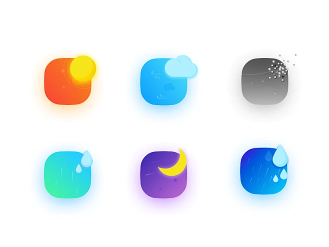 Weather icon-花瓣网
