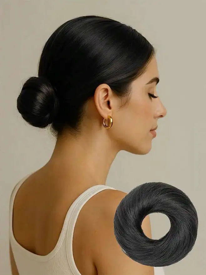Messy Bun Hair Piece 100% Real Human Hair Chignons Scrunchies Natural ...