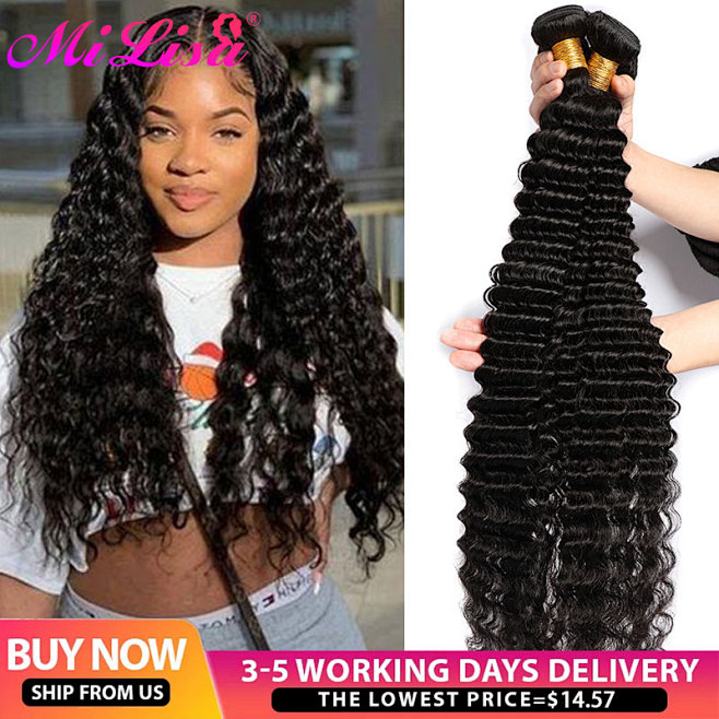 Mi-Lisa-Deep-Wave-Bundles-Human-Hair-Extensions-32-30-Inch-3-4-Bundles ...