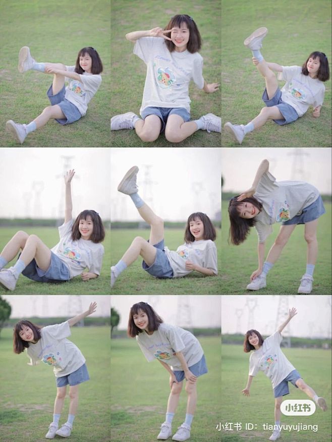 其中包括图片：How to pose for cute when u are taken pictures.