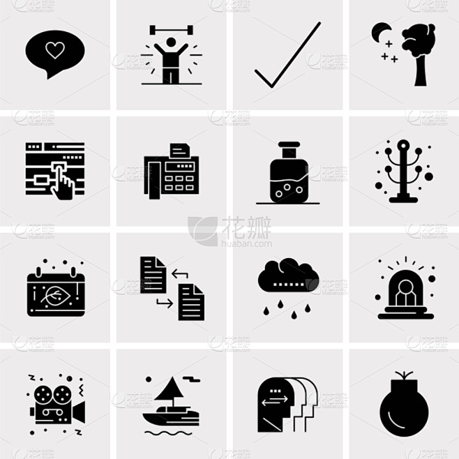 set 16 universal icons business