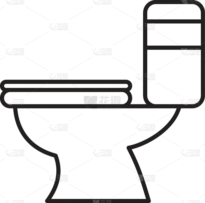 apartment toilet icon template black color