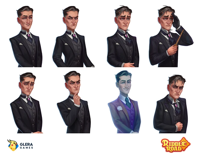 Riddle Road: character design-花瓣网