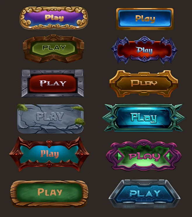 Game Buttons, Maxim Syrin-花瓣网