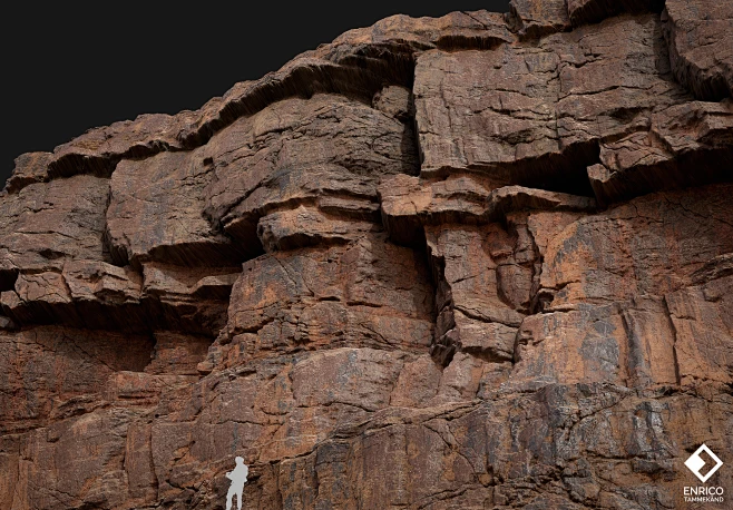 Layered Quarry Cliff-花瓣网