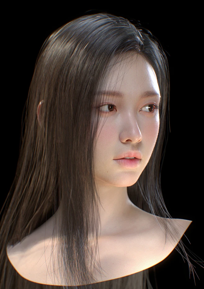 玖 虚拟人（韩国3d角色设计师SeongHwan Jang）-CG99(cg99.com)-花瓣网