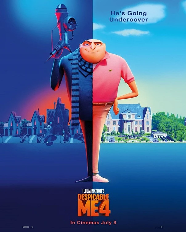 Despicable Me 4 Movie Poster-花瓣网