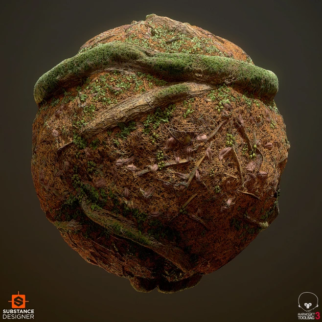 Forest Floor, Daniel Thiger : Material study of a forest floor scene ...