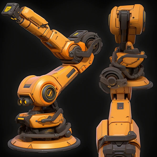 kevin43_Hard_surface_industrial_robot_arm_Overwatch_stylezbrush_0 (1)-花瓣网