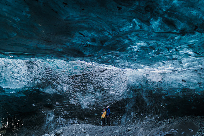 Ice cave on Behance