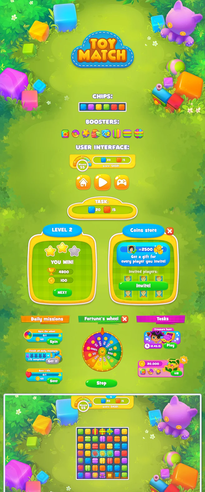 concept art Digital Art game Game Art game design match puzzle toy toy ...