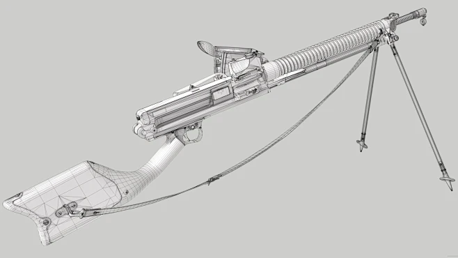 Type 11 Light Machine Gun-花瓣网