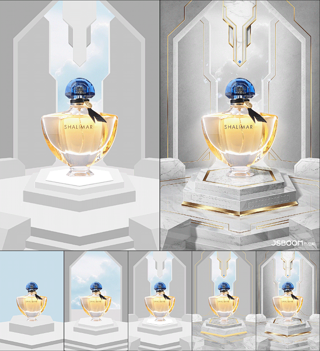 c4d jsboom p4d 写实 合成 杰视帮 海报 电商， 空间搭建，-09