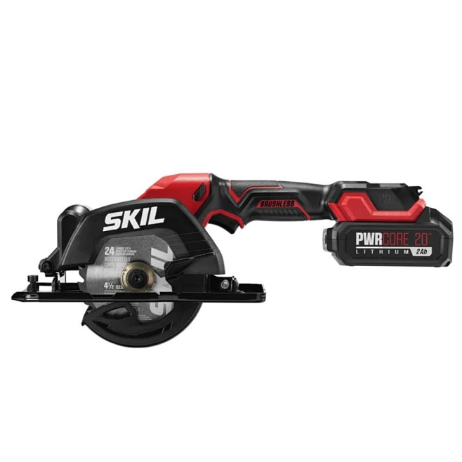 Skil PWRCORE 20 Brushless 20V 4-1/2 in. Compact Lightweight One-Hand ...