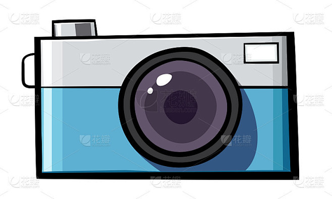 卡通照片的相机