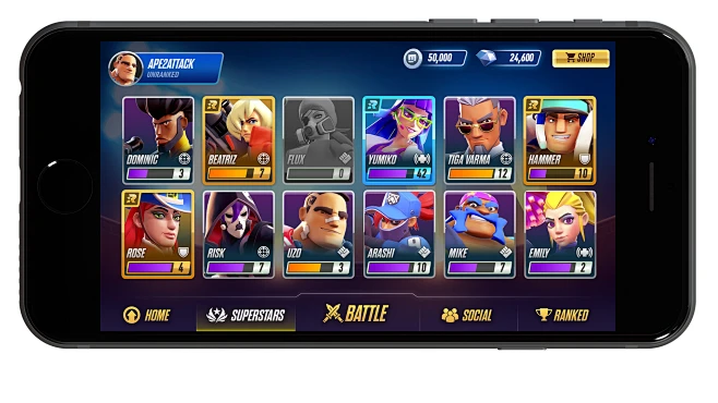 Rumble League UI-花瓣网