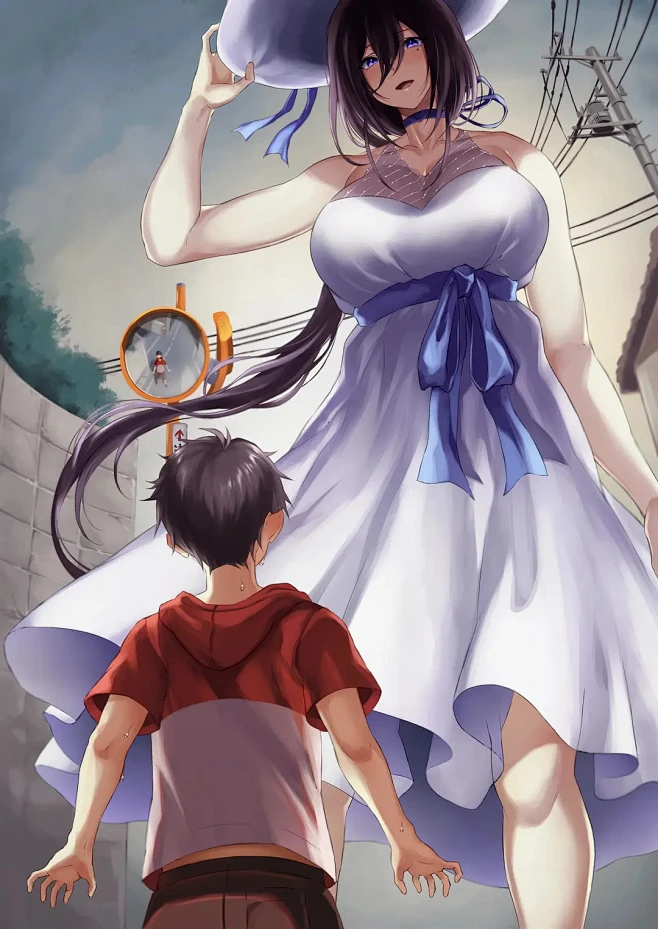 看到的一张八尺大人的图-花瓣网