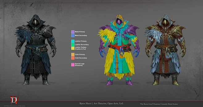 Diablo IV Production Works | Raven Lord & Silent Crow-花瓣网