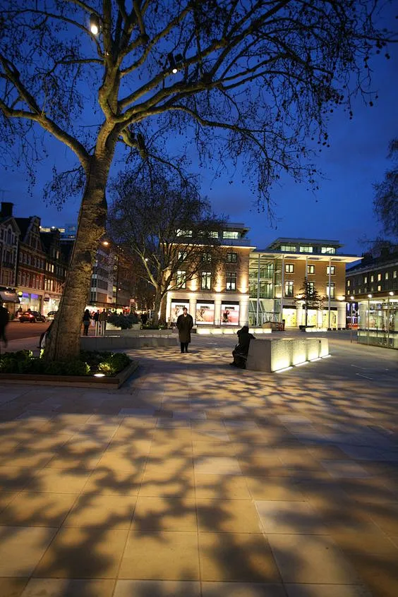 Duke of York's Square, Chelsea. Lighting design by DPA Lighting Design ...