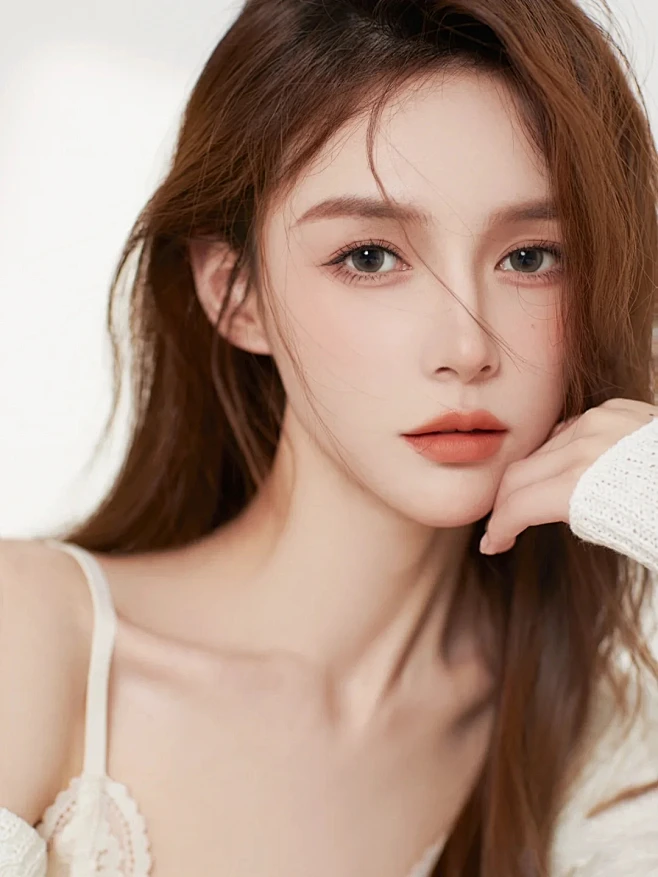 美女-正面-花瓣网