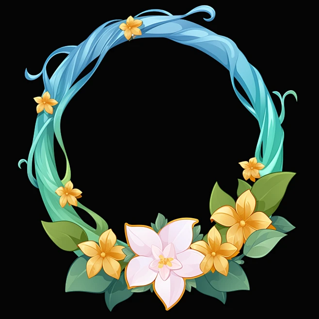 ajmtso0358_3d_Game_avatar_green_round_frame_circular_border_ico ...