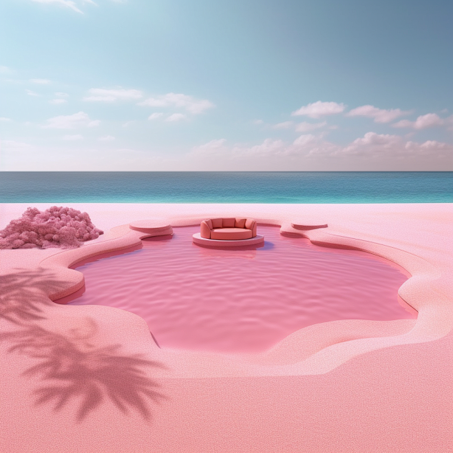 sally_draper_tranquil_barbie_inspired_pink_pool_at_the_beach_wi ...