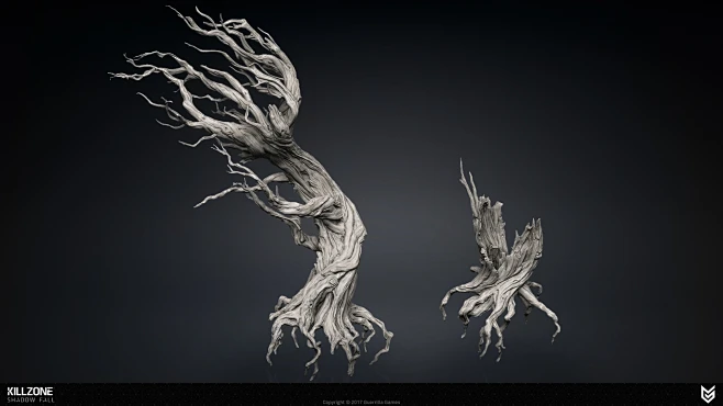 Dead Tree, jing zhang : These are the dead trees I did for killzone ...