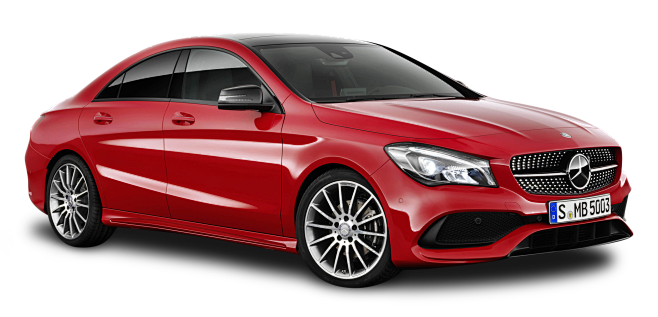 Red Mercedes Benz CLA 【PNG