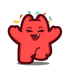 【魔鬼猫表情-高兴】#全身 动态 开心 蹦蹦跳跳 旋转 礼花 期待 IP 动漫 魔性 斗图 zombiescat-花瓣网