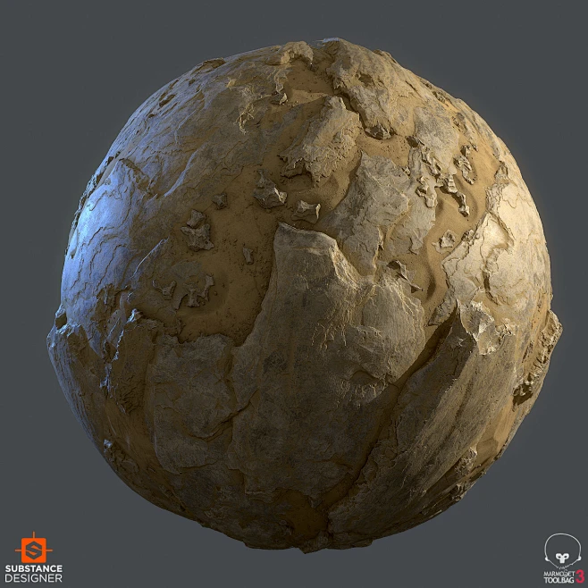 Desert Rocks, .: Dete :. : Material Study of rough desert bedrock. 100% ...