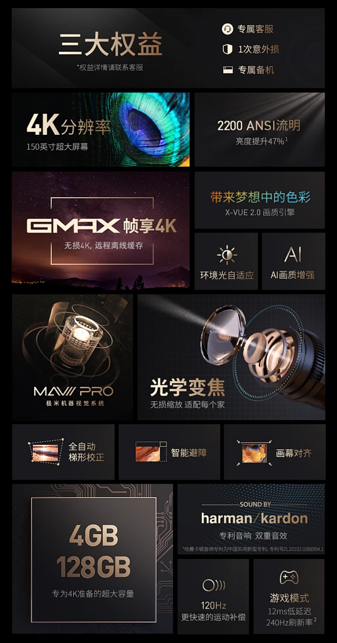 【极米XK03J】极米 RS Pro 2晨曦金限定版 易烊千玺同款 4K 投影仪家用 投影机（ 光学变焦 哈曼卡顿专利音响 画面自适应）【行情 报价 价格 评测】-京东-花瓣网