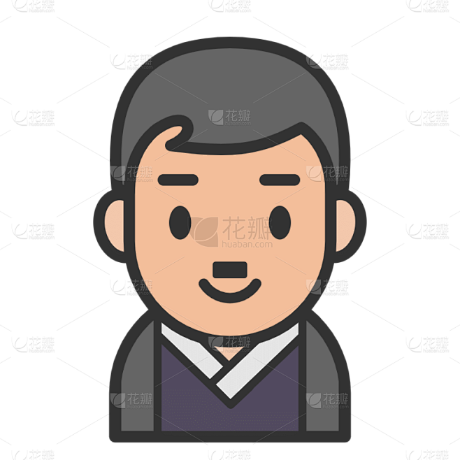 icon-人物头像元素-男孩