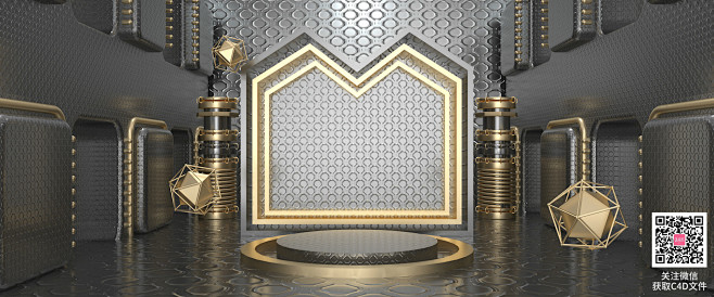 来自@彩月saigetsu C4D字体 C4D海报 C4Dbanner C4D工程文件 C4D源文件 电商C4D设计 C4D模板 C4D模型素材 C4D立体字 背景