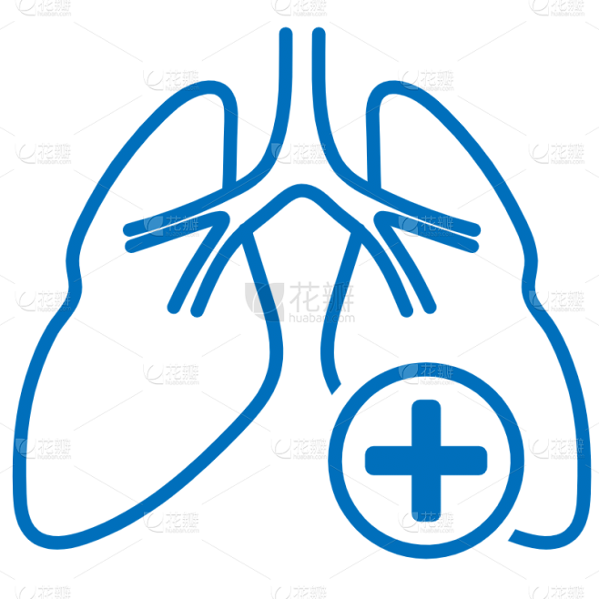 ICON-矢量医疗图标-肺