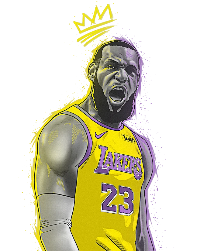 NBA MVP ILLUSTRATION - LEBRON CURRY HARDEN : Illustration of NBA MVPs ...