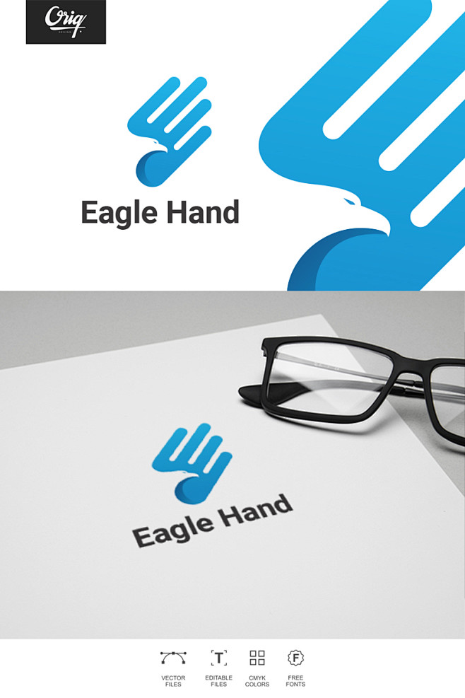 "Eagle Hand" logo标志模板 #76110